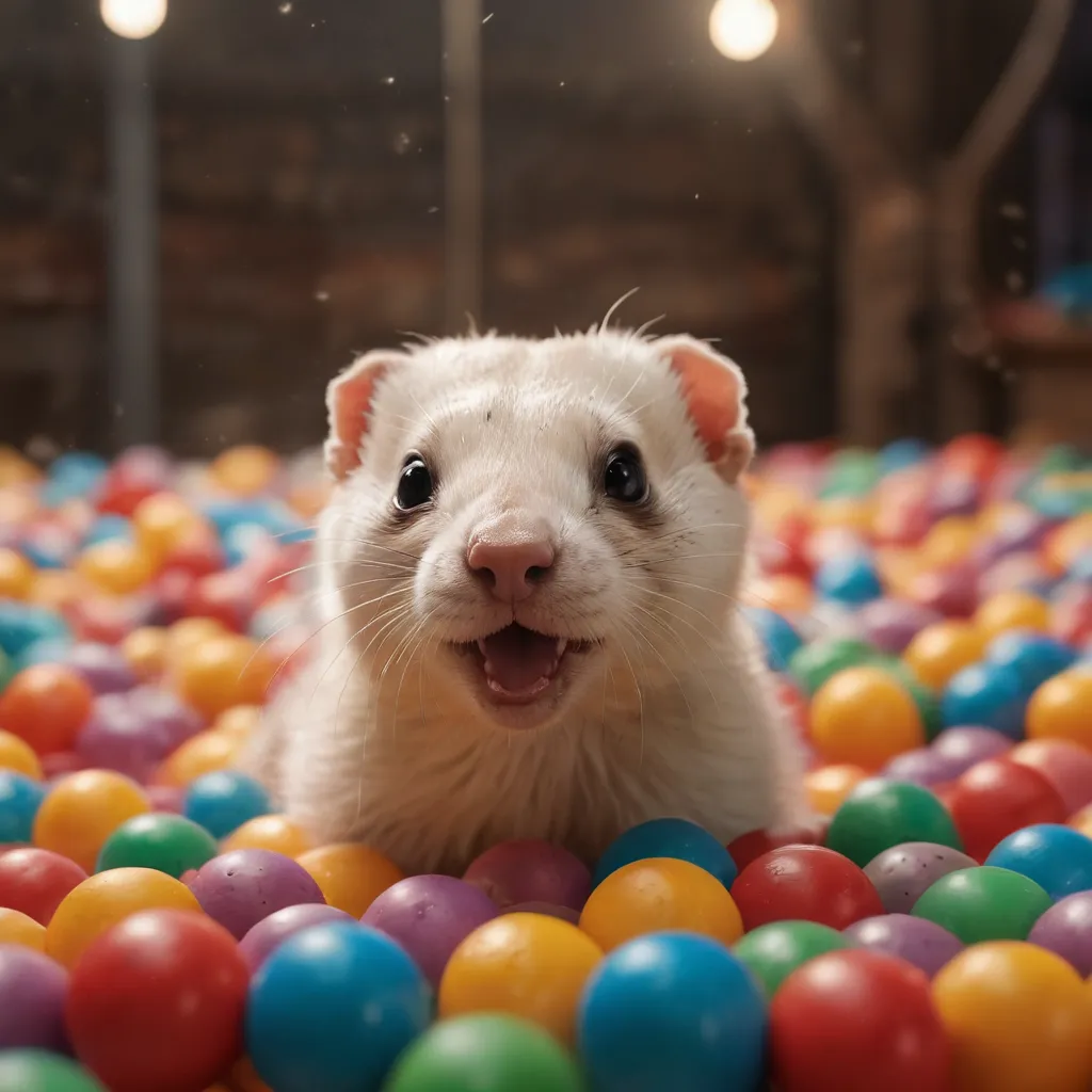 Exploring Ferret Ball Pits and Tunnels